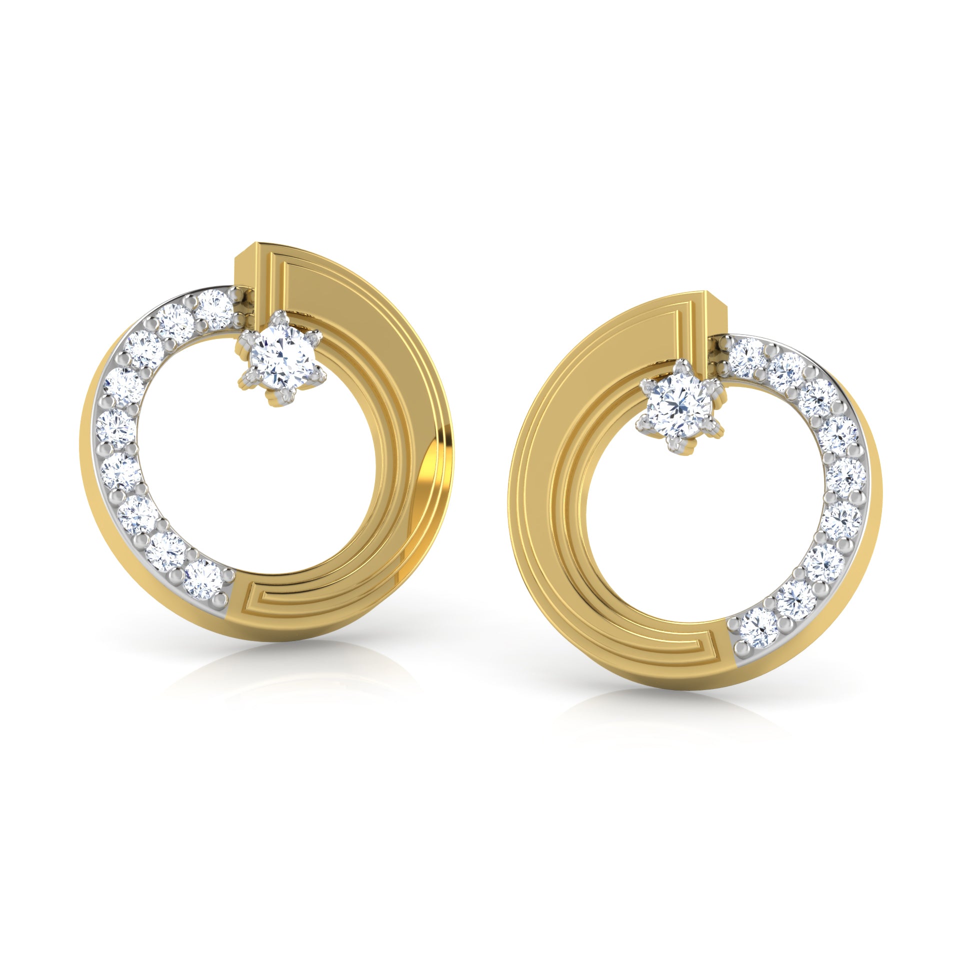 Heavenly Halo Diamond Studs – Tiorie